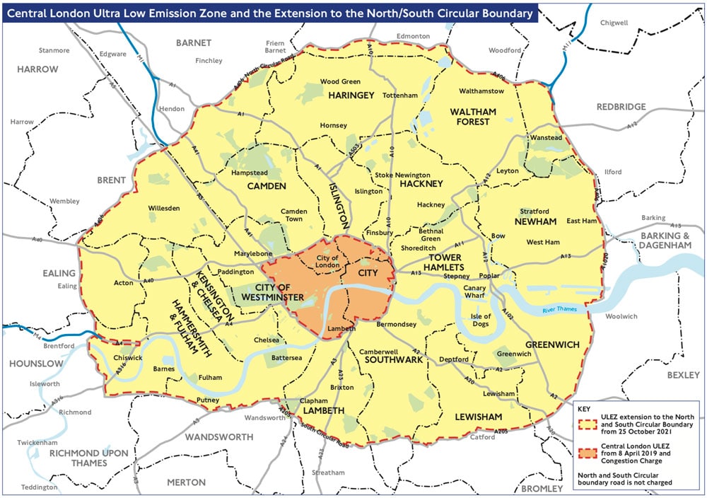 London Drivers – Get Ready for the ULEZ Starting 8th April 2019 | WVL